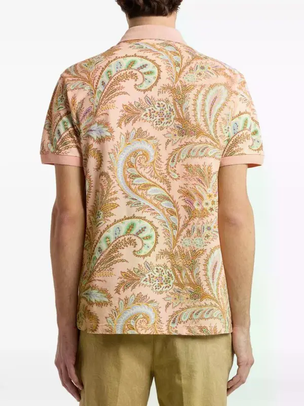 Etro Cotton Polo Shirt - Pink