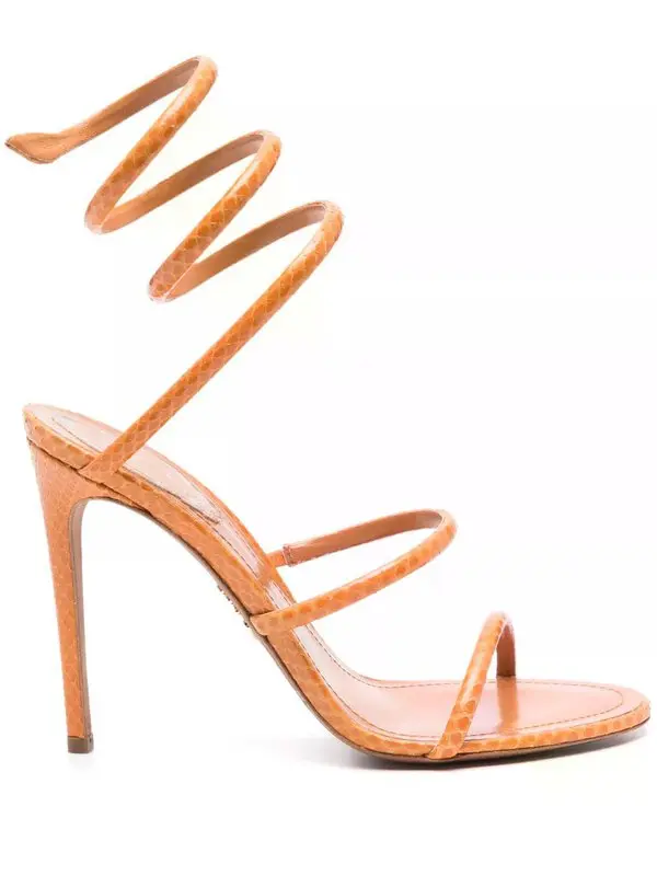 Rene Caovilla 110mm Leather Sandals