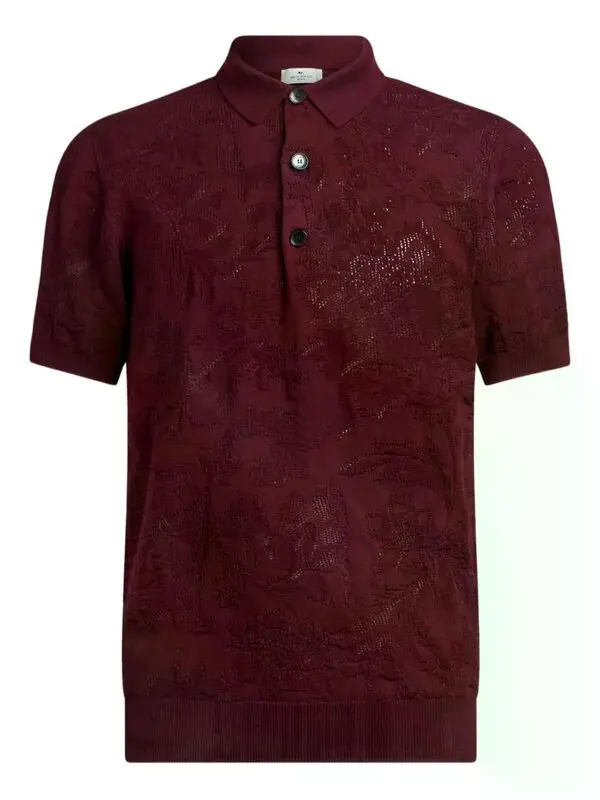 Etro Cotton Polo Shirt - Red