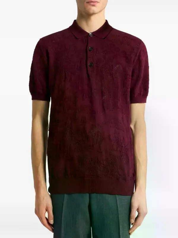 Etro Cotton Polo Shirt - Red