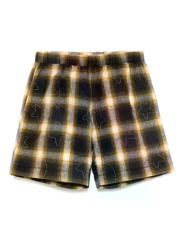 SKY HIGH FARM WORKWEAR Checked Padded Shorts