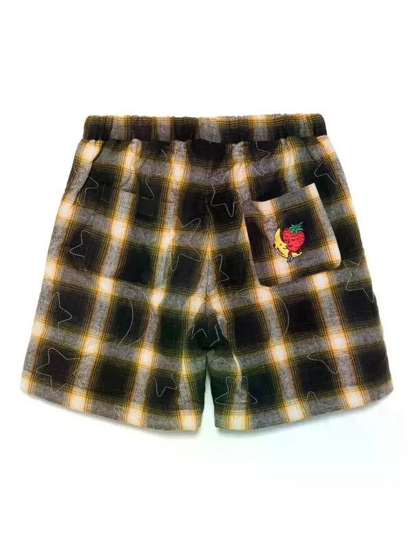 SKY HIGH FARM WORKWEAR Checked Padded Shorts