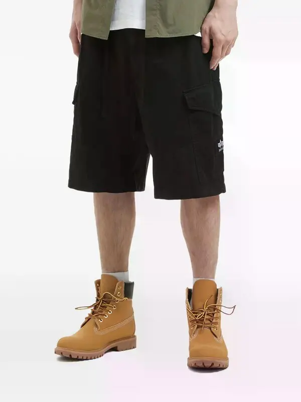 Izzue Cotton Bermuda Shorts - Black