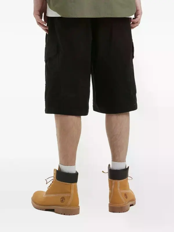 Izzue Cotton Bermuda Shorts - Black