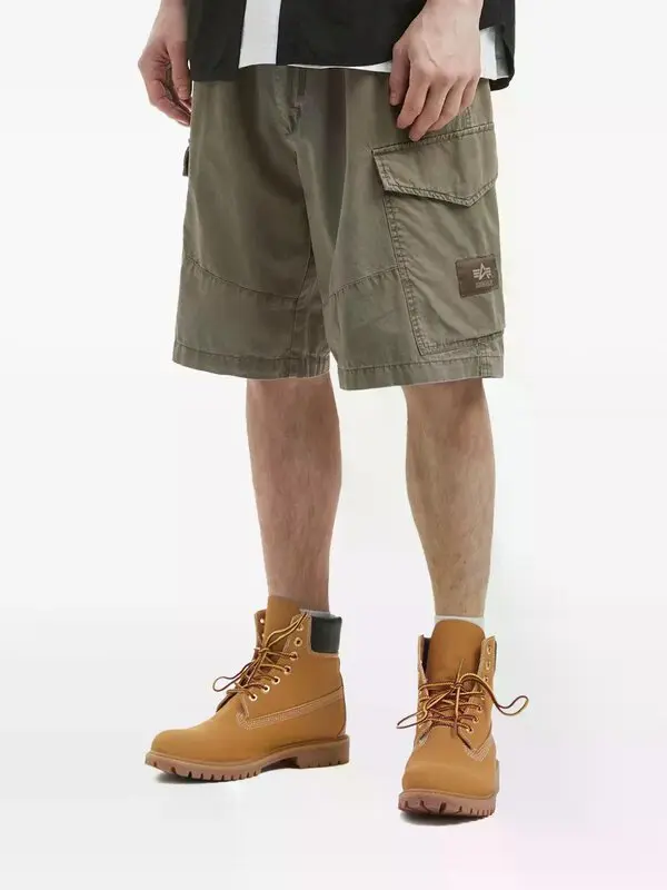 Izzue Cotton Bermuda Shorts - Neutrals