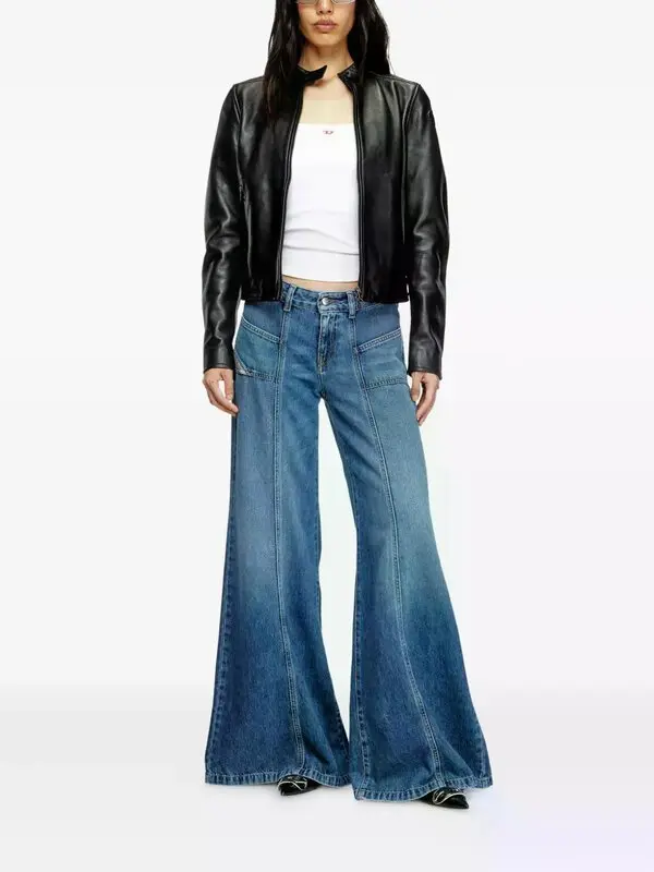 DIESEL® D-akii Panelled Jeans - Blue