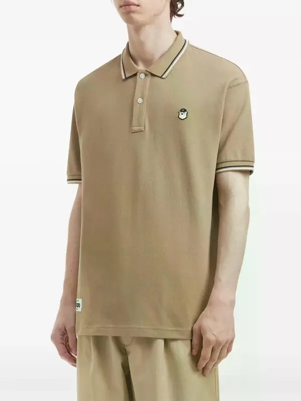 CHOCOOLATE Logo-patch Polo Shirt - Neutrals