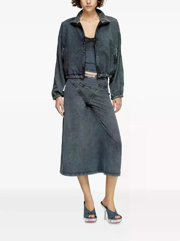 DIESEL® G-leam-r1 Cropped Denim Jacket
