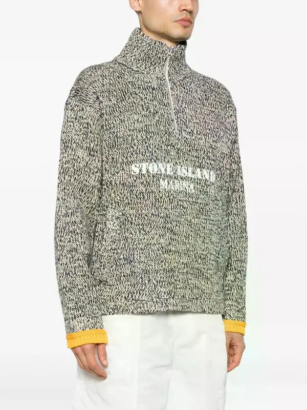 Stone Island Painted-logo Sweater