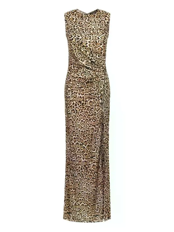 Roberto Cavalli Leopard-print Maxi Dress