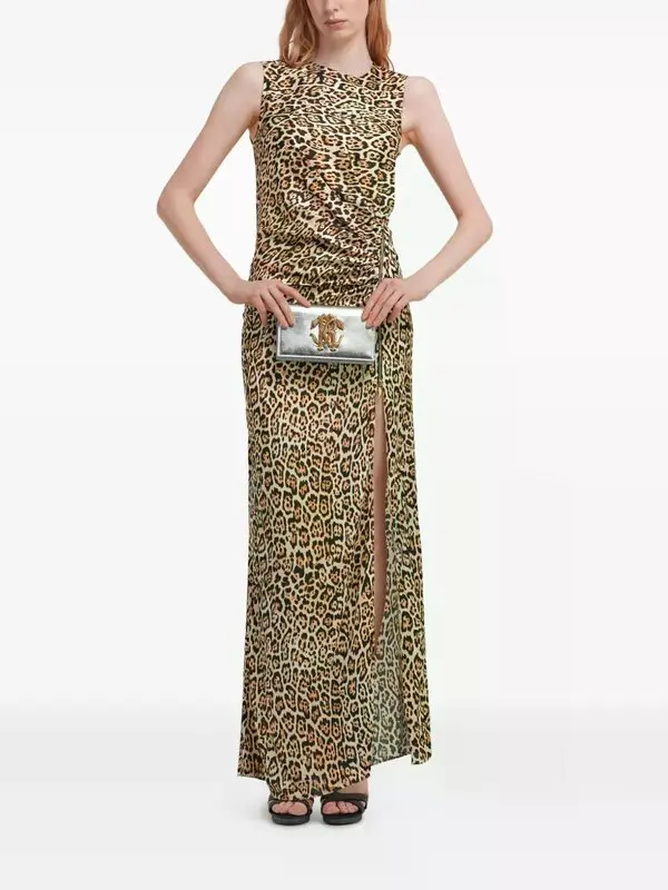 Roberto Cavalli Leopard-print Maxi Dress