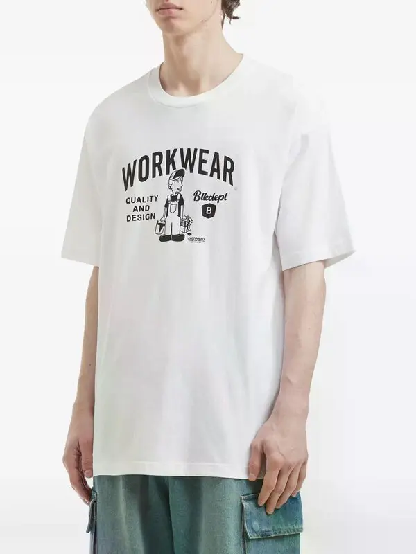 CHOCOOLATE Graphic-print Cotton T-shirt