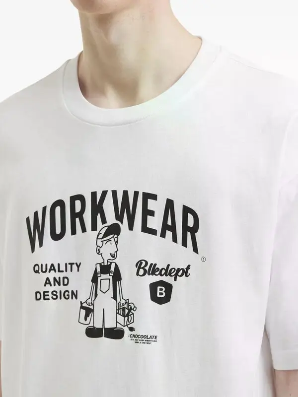 CHOCOOLATE Graphic-print Cotton T-shirt