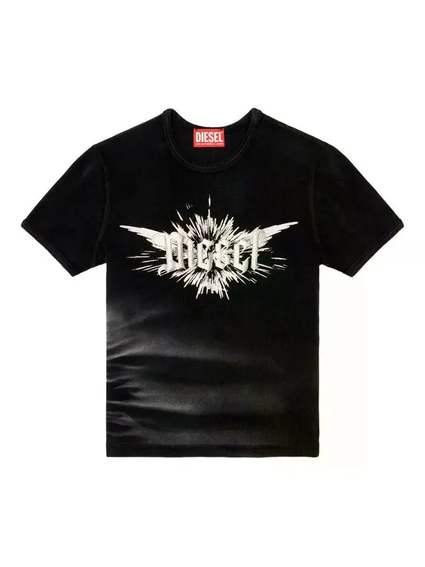 DIESEL® T-ele-long P2 Graphic Logo T-shirt