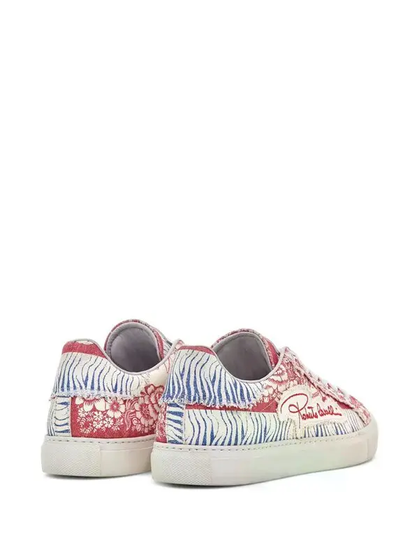 Roberto Cavalli Bandana-print Sneakers