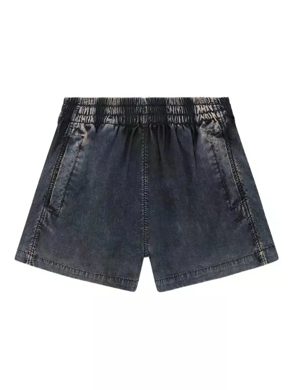 DIESEL® Elasticated-waistband Denim Shorts - Blue