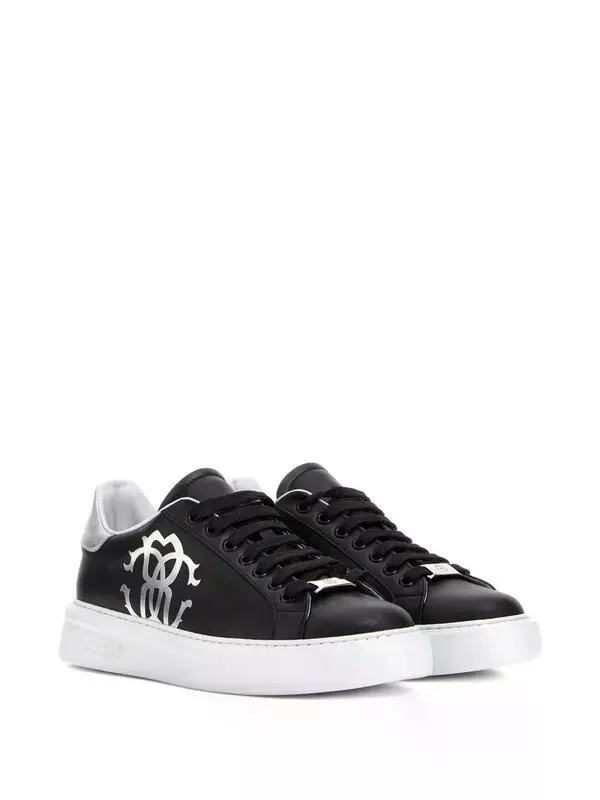 Roberto Cavalli Mirror Snake-print Sneakers