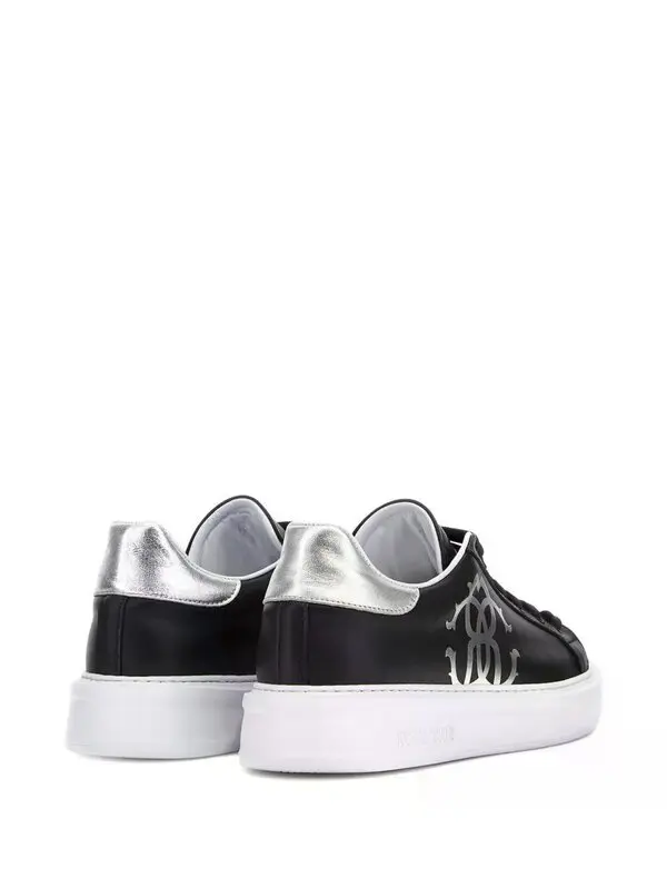 Roberto Cavalli Mirror Snake-print Sneakers