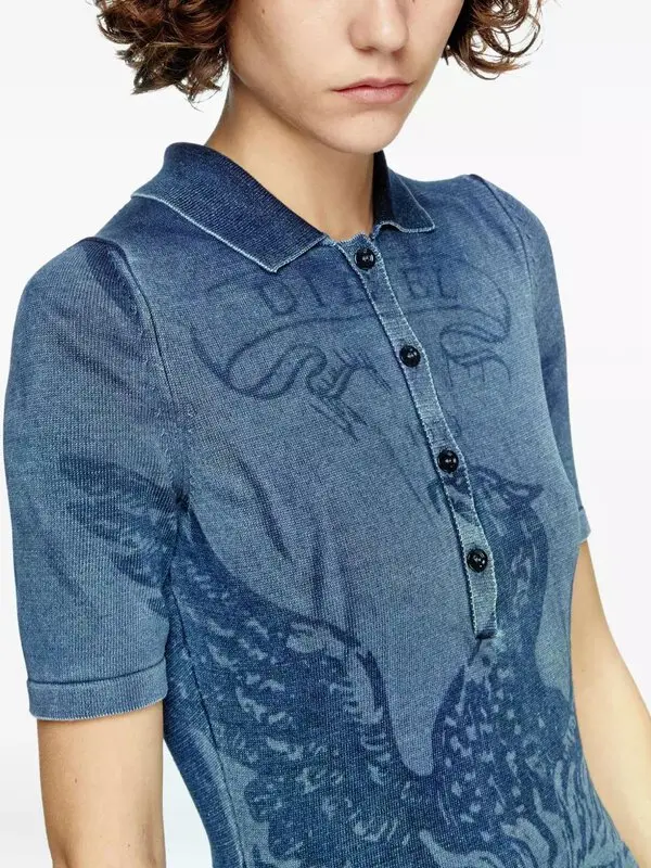 DIESEL® M-fenny Denim Shirt Dress - Blue