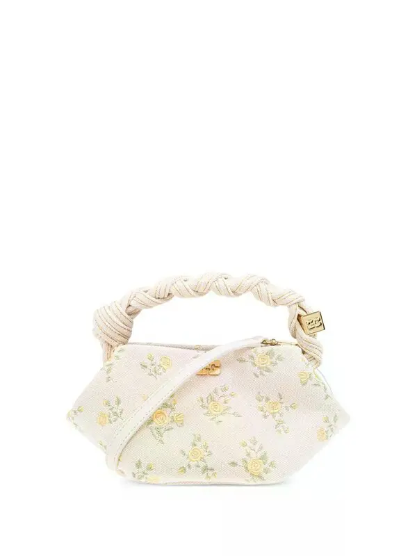 GANNI Floral-embroidered Tote