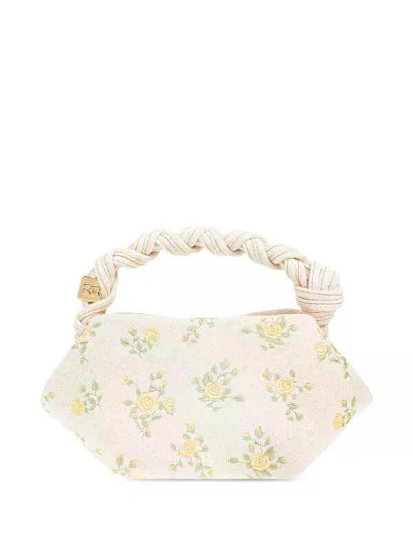 GANNI Floral-embroidered Tote