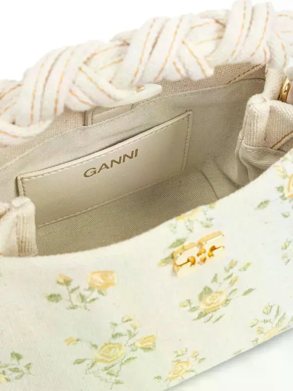 GANNI Floral-embroidered Tote
