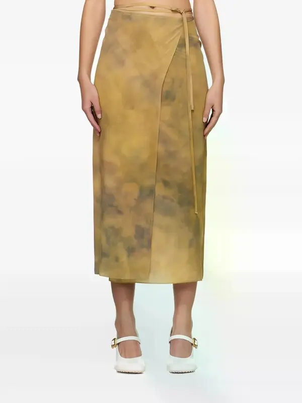 Sportmax Silk Midi Skirt
