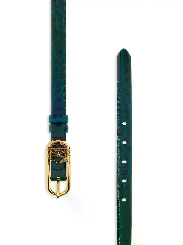 Roberto Cavalli Leather Belt - Green