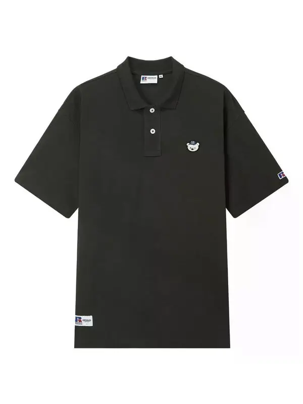 CHOCOOLATE X Russell Athletic Logo-patch Polo Shirt - Grey