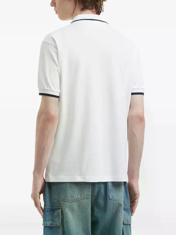 CHOCOOLATE Logo-embroidered Polo Shirt - White