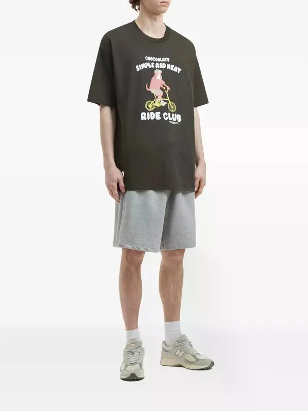 CHOCOOLATE Cotton Track Shorts - Grey