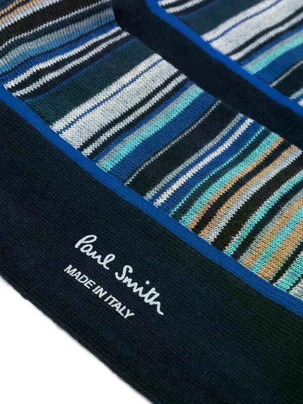 Paul Smith Half Signature Socks - Blue