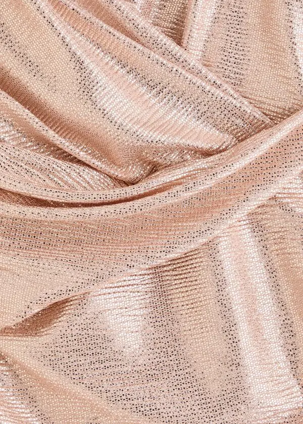 Talbot Runhof Wrap-effect Lamé Gown