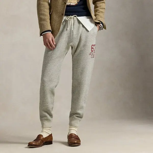 Ralph Lauren Loopback Fleece Graphic Jogger Pant