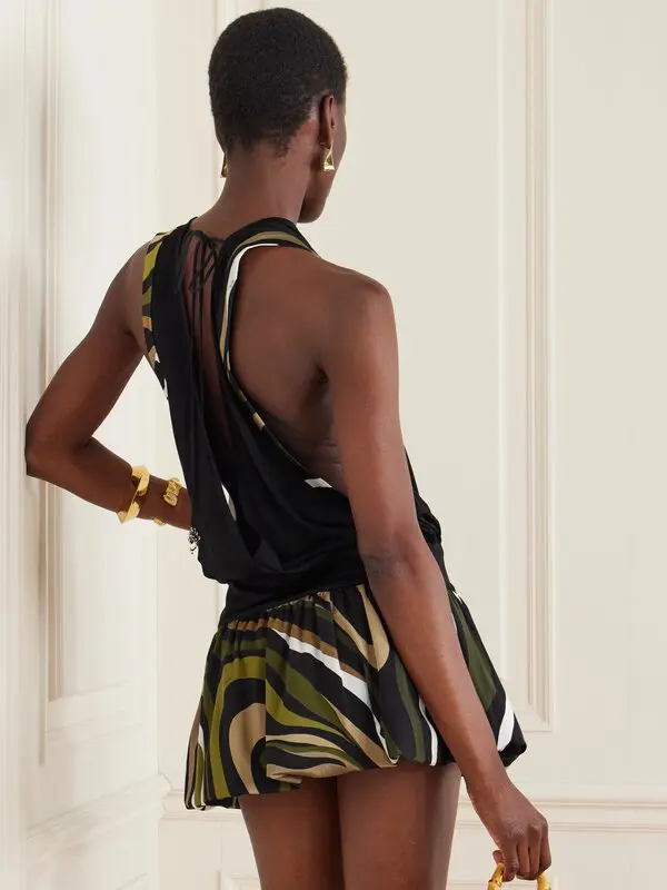Emilio Pucci Open-back Mini Dress