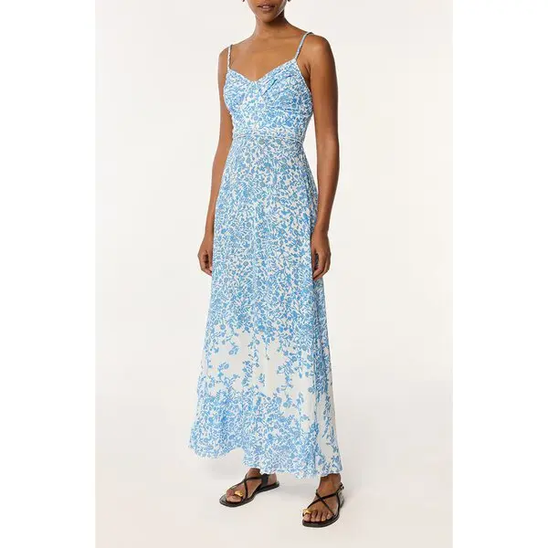 Poupette St Barth Cara Cover-up Maxi Dress - Blue Lazuli