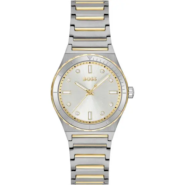 BOSS Candor Bracelet Watch - Silver White