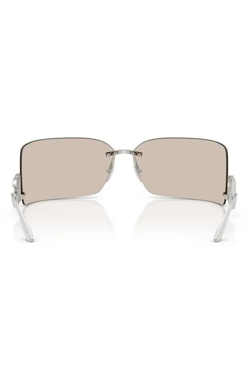 Dolce & Gabbana 79mm Oversized Rimless Sunglasses