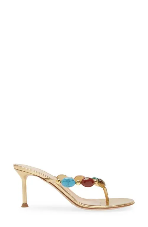 GIANVITO ROSSI Shanti Thong 70 Sandals - Mekong