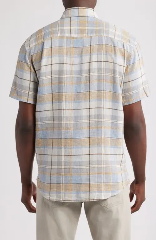 Pendleton Dawson Plaid Linen Blend Button-up Shirt