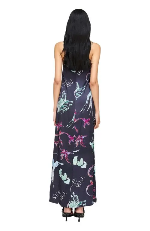 ROMY THE BRAND Printed Column Dress