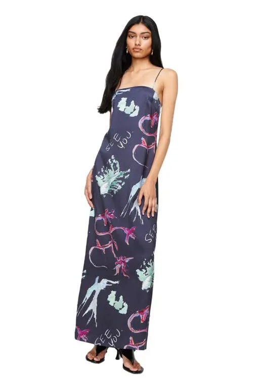 ROMY THE BRAND Printed Column Dress