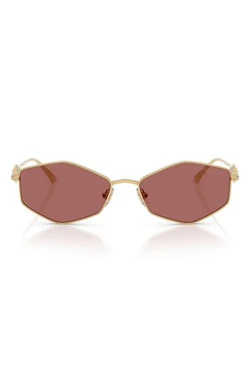 JIMMY CHOO Zoey Geometric Sunglasses - Gold /dark Violet