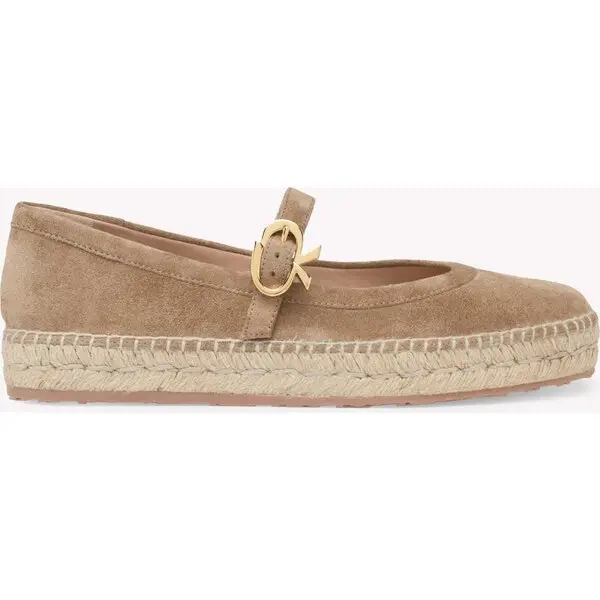 GIANVITO ROSSI Elda Espadrille Sandals - Brown