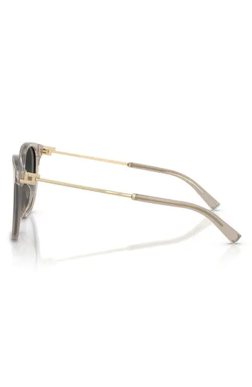 Tiffany & Co. 56mm Gradient Square Sunglasses - Opal Taupe /grey Gradient
