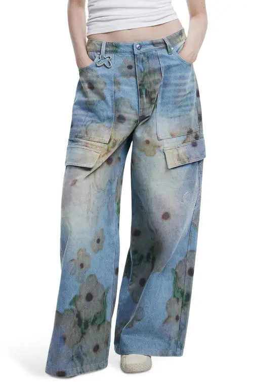 Desigual Collina Strada Floral Cargo Jeans