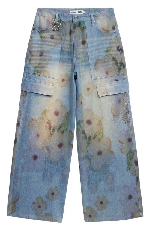 Desigual Collina Strada Floral Cargo Jeans