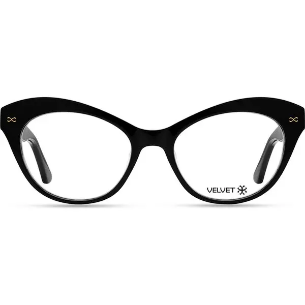 VELVET EYEWEAR Minnie 54mm Cat Eye Optical Glasses - Black
