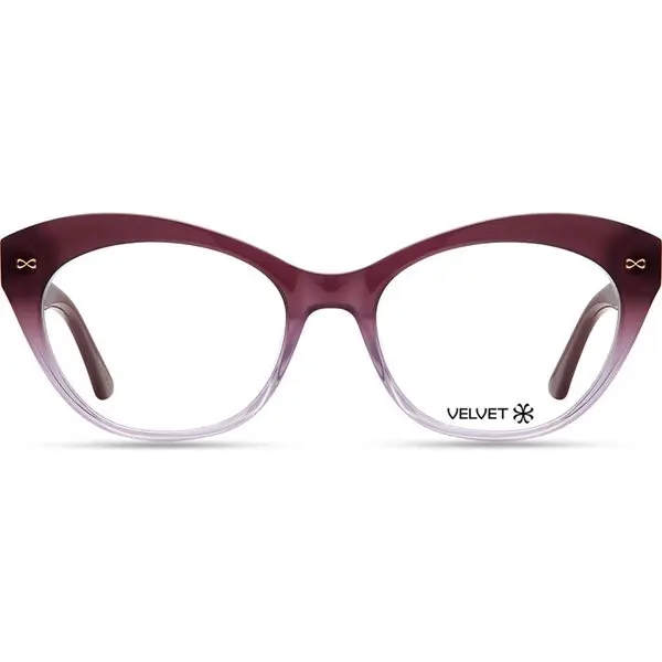 VELVET EYEWEAR Minnie 54mm Cat Eye Optical Glasses - Plum