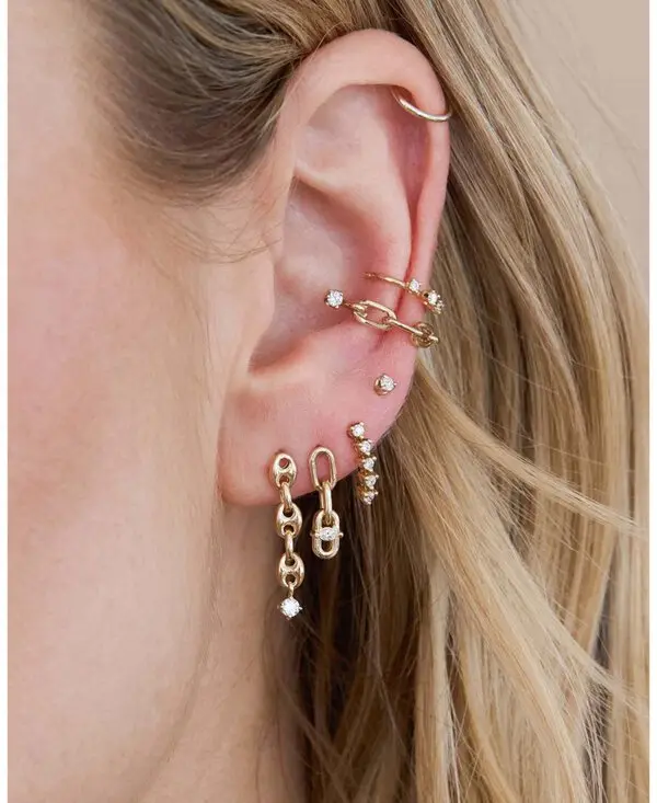 Zoe Chicco 14k Gold Diamond Stud Earrings
